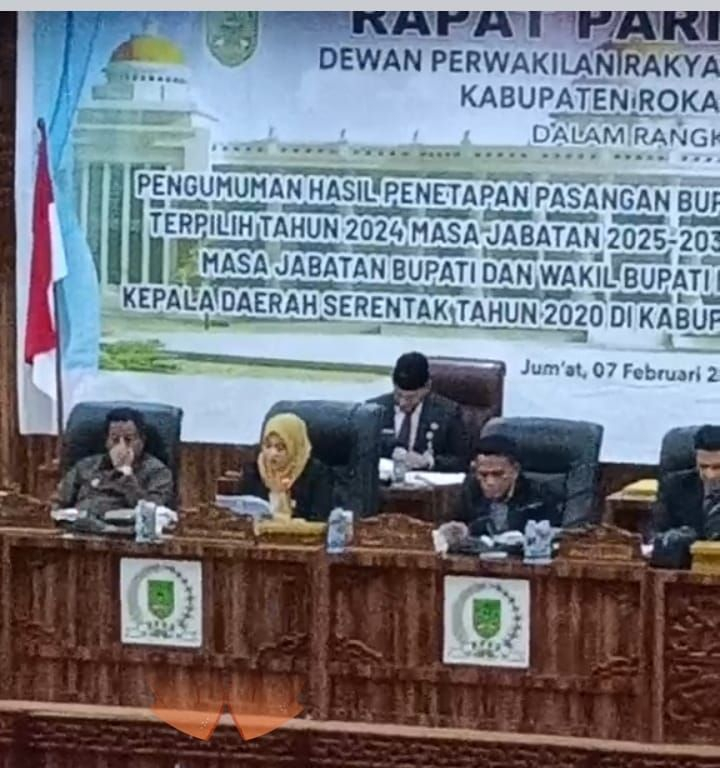 GoRiau - DPRD Rohil Tetapkan Bupati dan Wakil Bupati Terpilih Masa Bakti 2025-2030