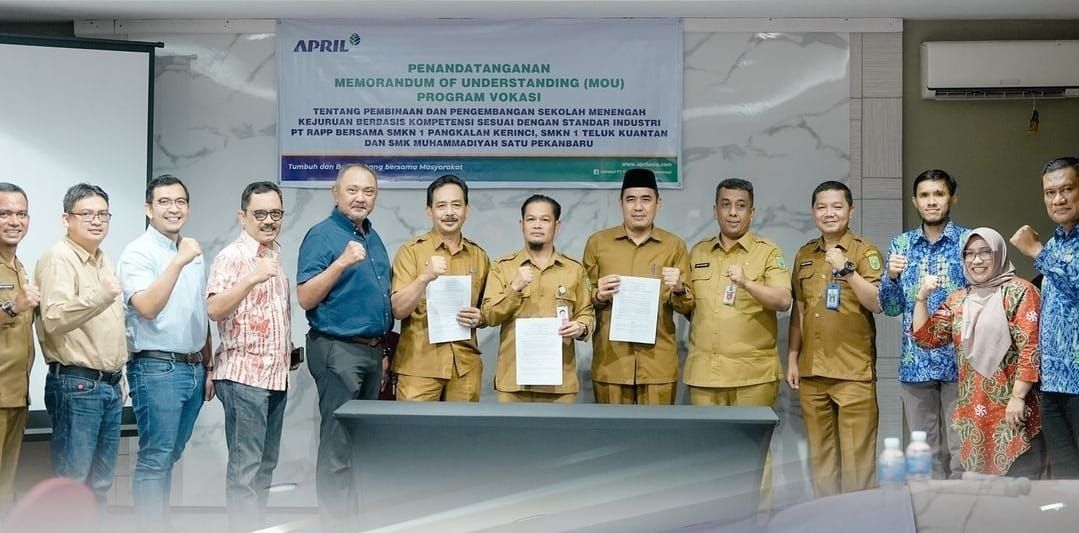 GoRiau - Dukung Peningkatan Peluang Kerja, RAPP dan Tiga SMK Vokasi di ...