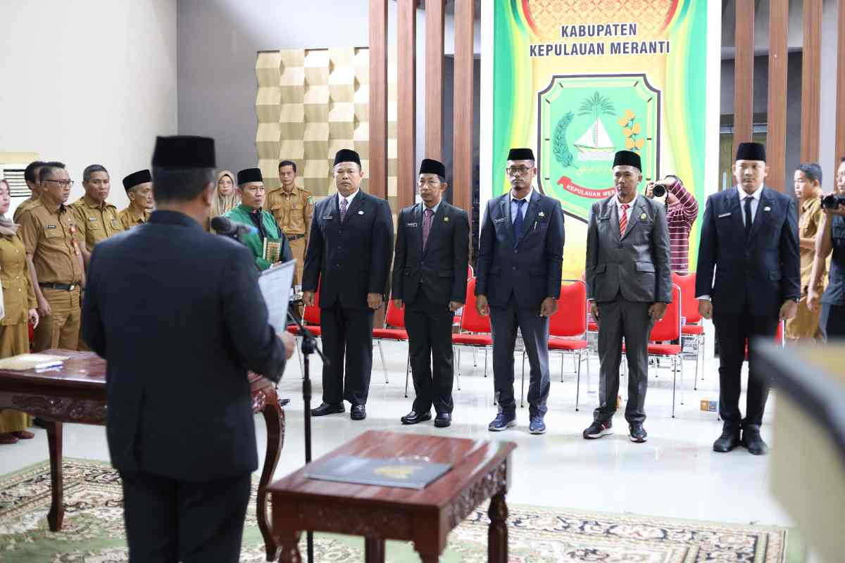 GoRiau - Lima Pejabat Pemkab Meranti Dilantik, Ini Nama dan Jabatannya