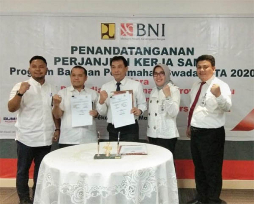 GoRiau - BNI Dipercaya Kementerian PUPR Salurkan Dana BSPS 2020 di Riau
