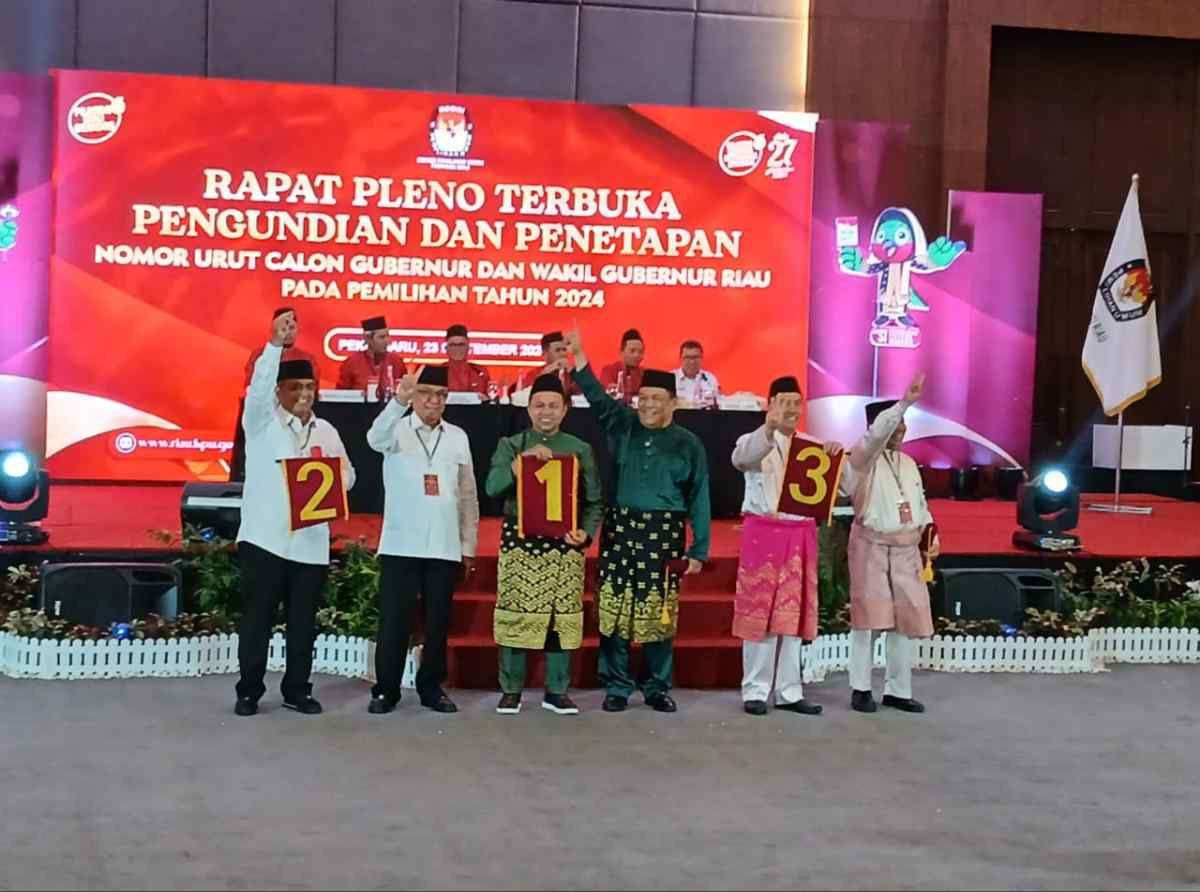 GoRiau - Nomor Paslon Gubernur Riau, Bermarwah Nomor 1, Nawaitu 2 ...