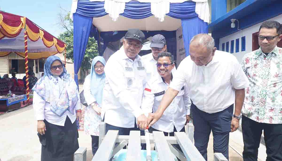 GoRiau - Wujud Kepedulian RAPP, Air Bersih Kini Mengalir di Kampung Rantau Panjang