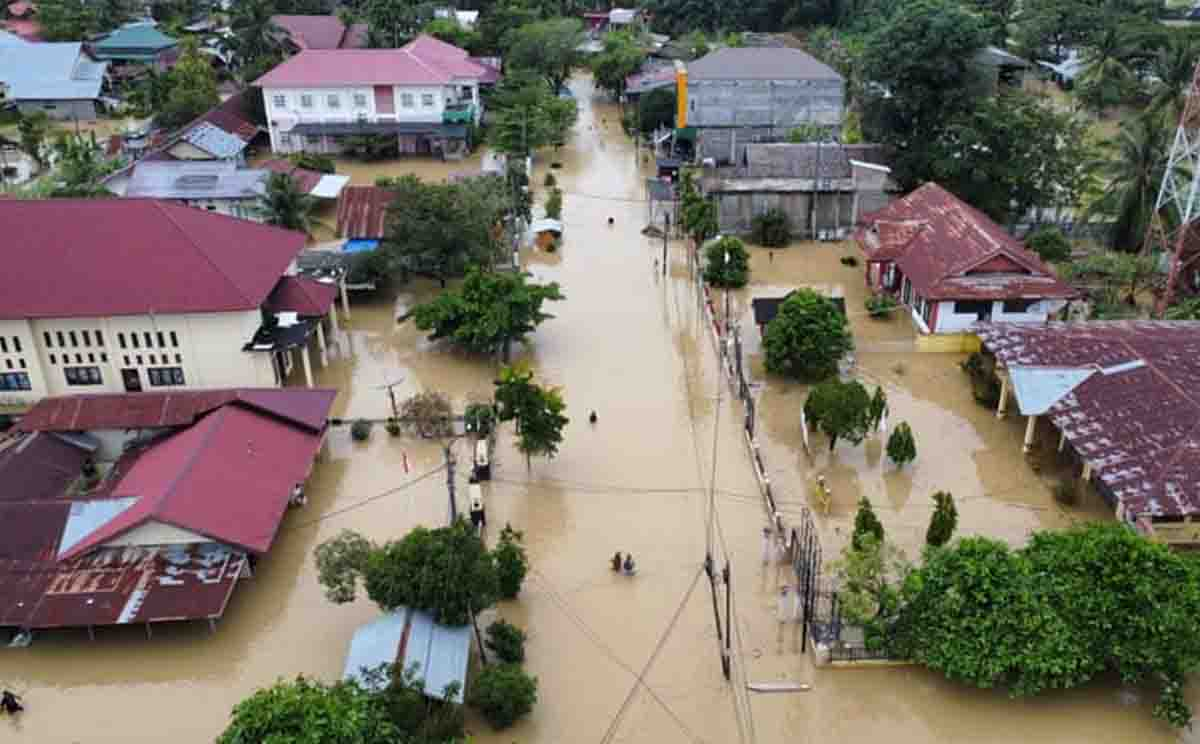 GoRiau - Tiga Kabupaten di Riau Dilanda Banjir Akibat Hujan Deras