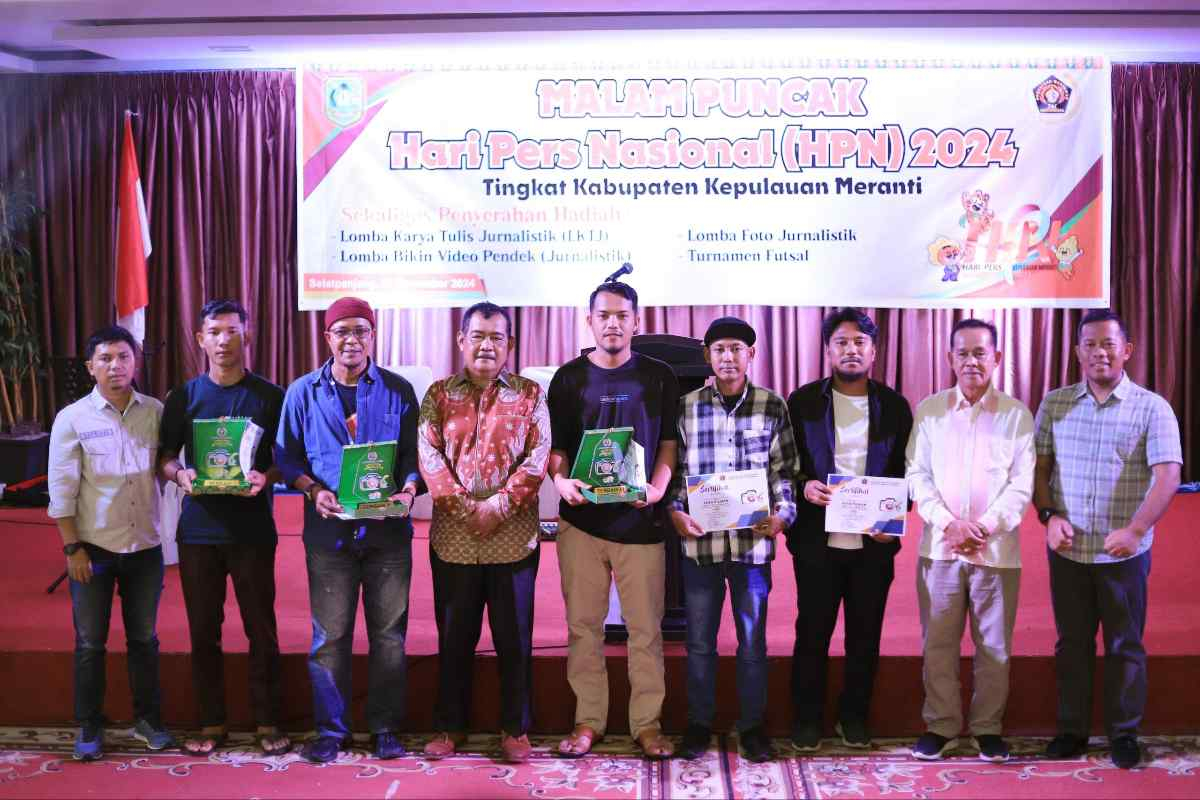 GoRiau - PWI Kepulauan Meranti Umumkan Pemenang Lomba pada Malam Puncak HPN 2024