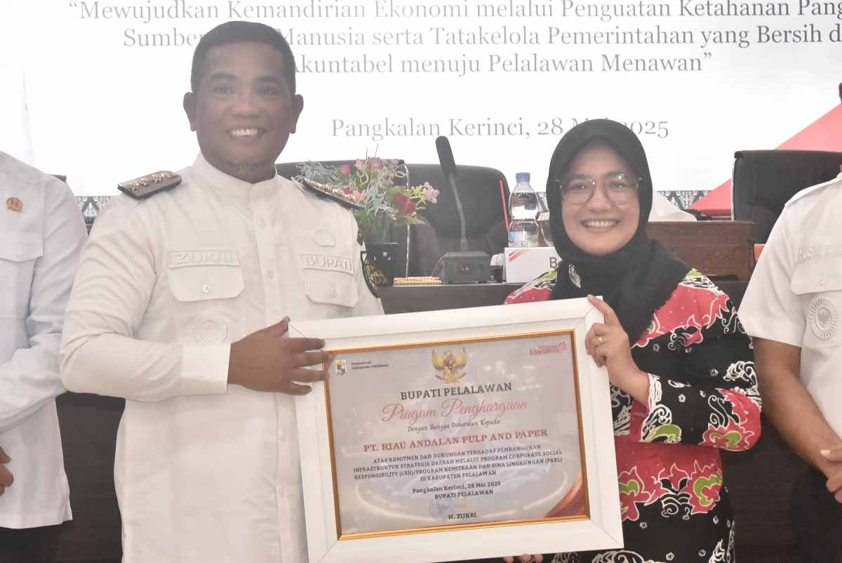 GoRiau - PT RAPP Kembali Raih CSR Award 2025, Bukti Komitmen Bangun Pelalawan